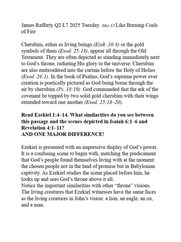 James Rafferty 2025 Q2 L7 Like Burning Coals of Fire | PDF | Theology ...