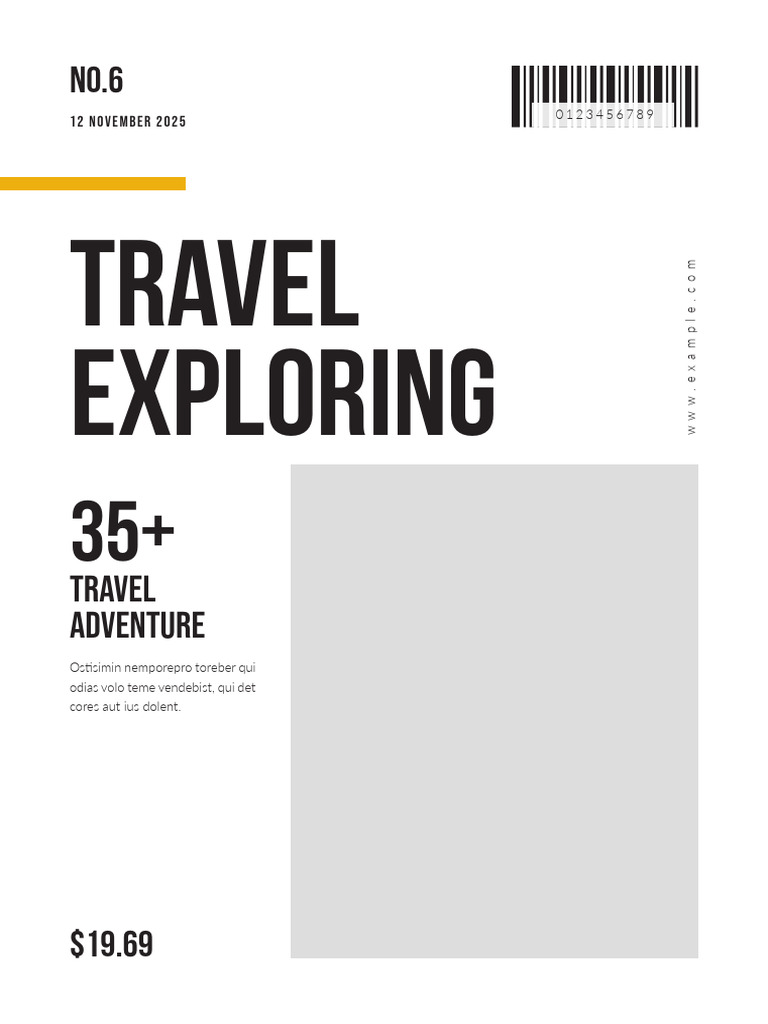 A4 - Travel Book Design Magazine Template | PDF