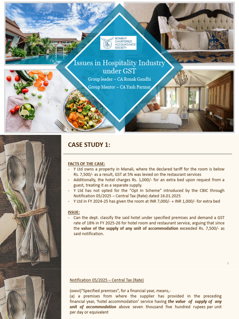 Issues in Hospitality Industry | PDF | Value Added Tax | Taxes