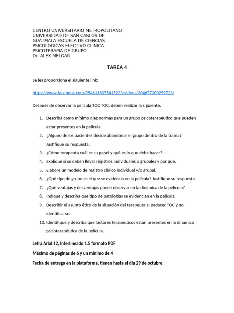 Tarea 4 Toc Toc | PDF