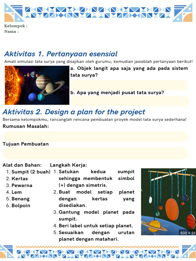 LKPD Sistem Tasur (Pjbl-Stem) | PDF
