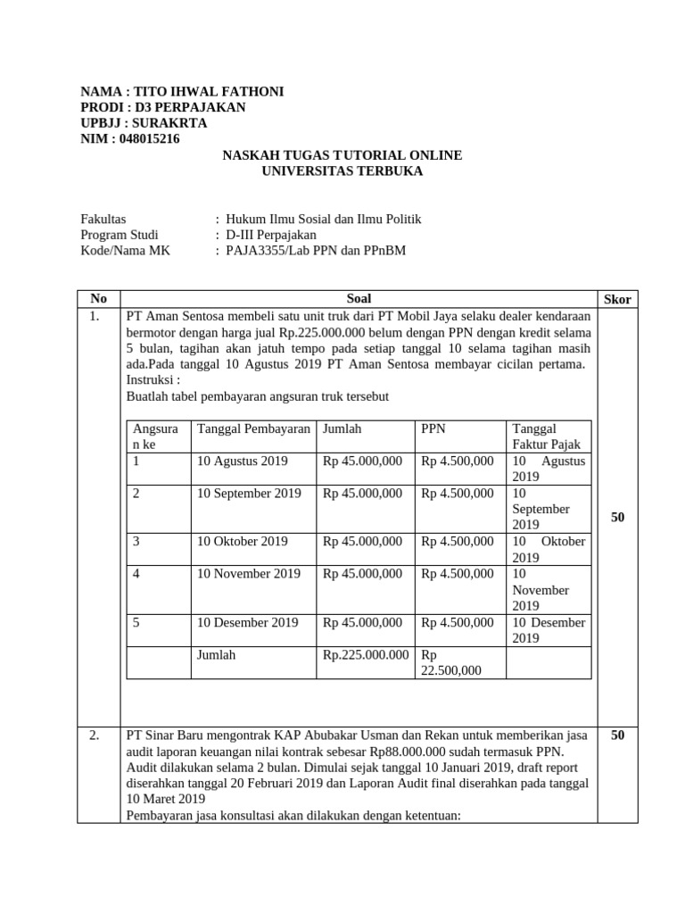 TUGAS 3 LAB PPN Dan PPNBM | PDF