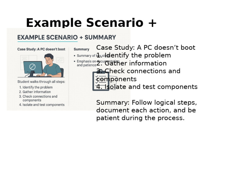 Slide 5 Example Scenario and Summary | PDF