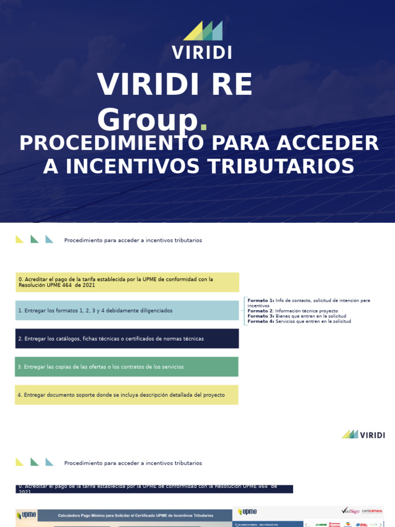 Acceso a Incentivos Tributarios UPME | PDF