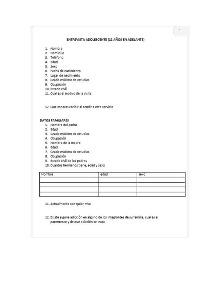 ENTREVISTA ALE | PDF