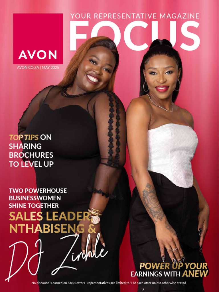 Avon Focus May 2025: DJ Zinhle Edition | PDF | Perfume | Entrepreneurship