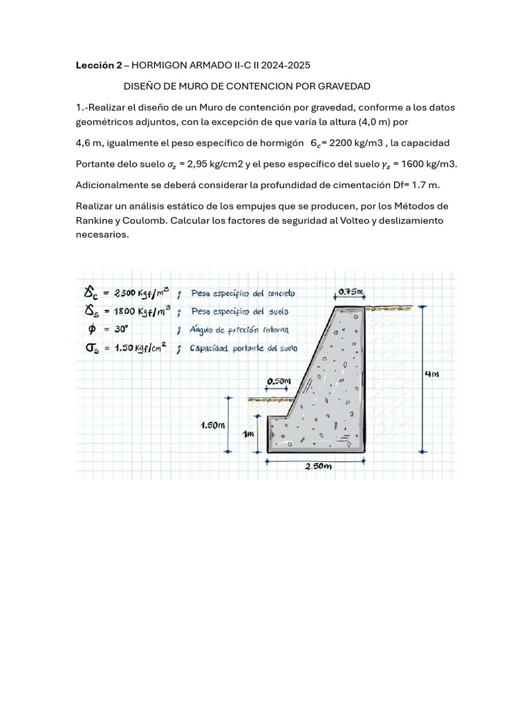 Leccion 2 - Hormigon Armado Ii - C Ii 2024-2025 - 1 B | PDF | Fundación (Ingeniería) | Materiales