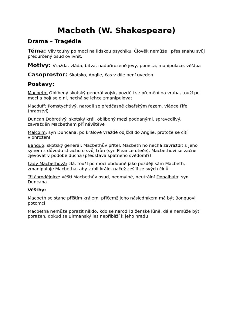 Macbeth | PDF