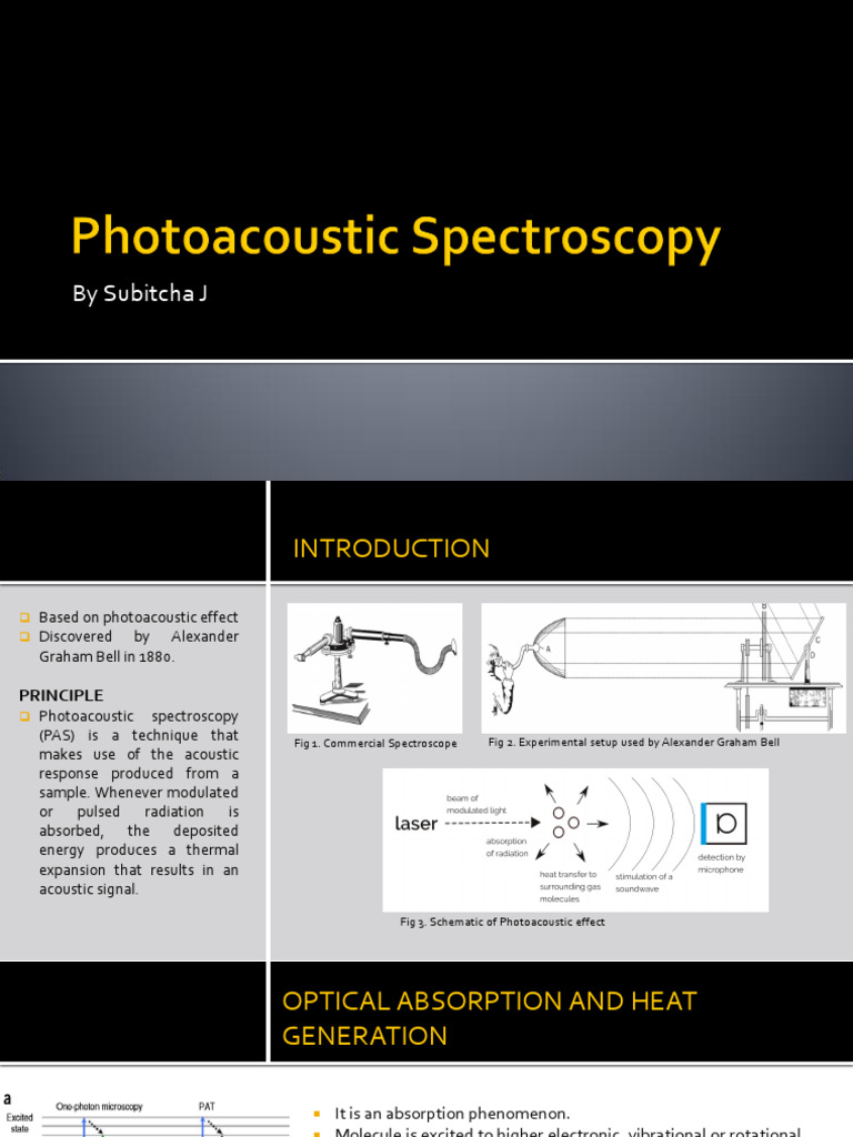 1. Photoacoustic Spectroscopy | PDF | Spectroscopy | Laser