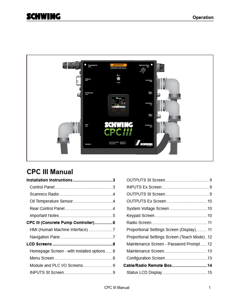 CPC III Control Panel Installation Guide | PDF | Electrical Connector ...