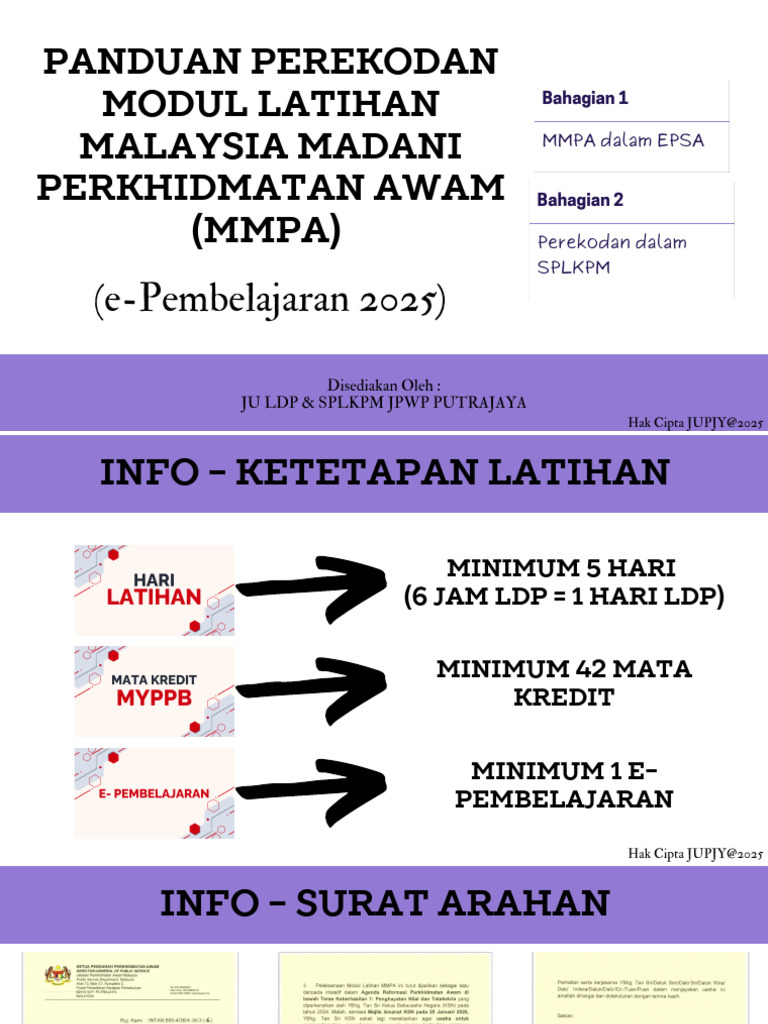 Panduan Perekodan Modul Latihan Mmpa PDF | PDF