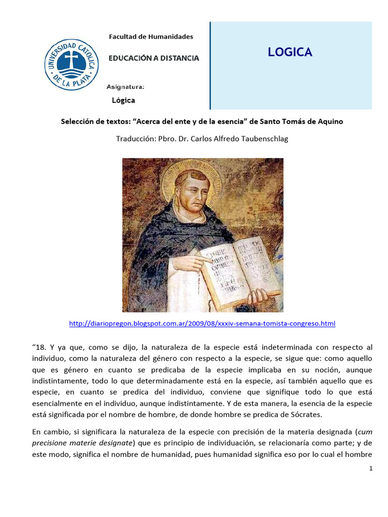 Lógica Modulo 3 - Lectura Complementaria Obligatoria 2 | PDF | Esencia | Razón