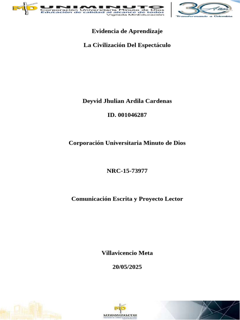 La Civilizacion Del Espectaculo | PDF | Autor | Ensayos