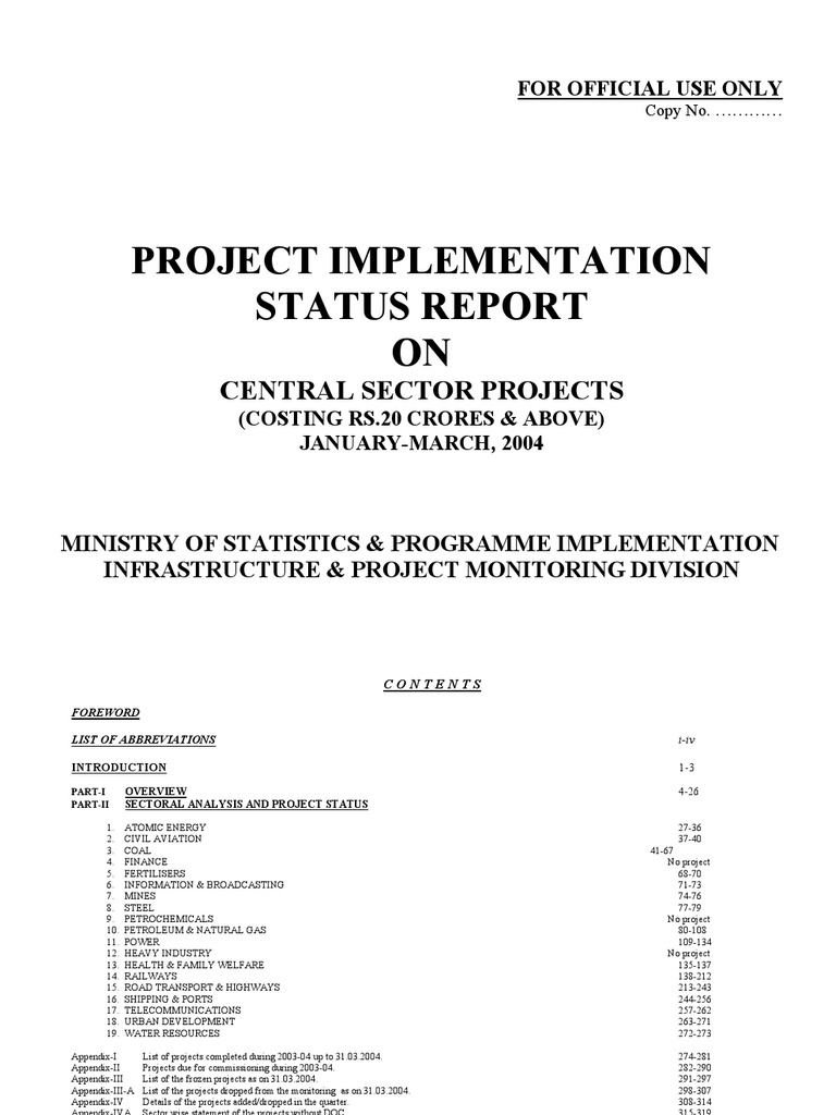 Pi Status Report CSP | PDF | Power Station | Transport