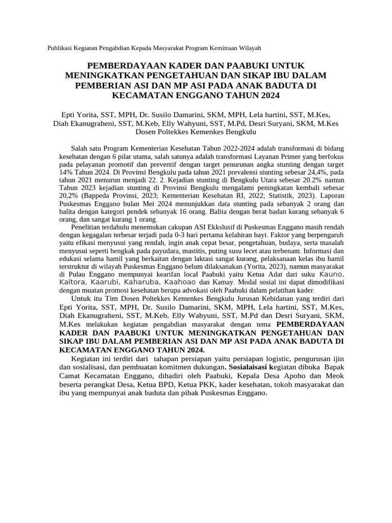 pengabmas EPTI 2024 koran new | PDF