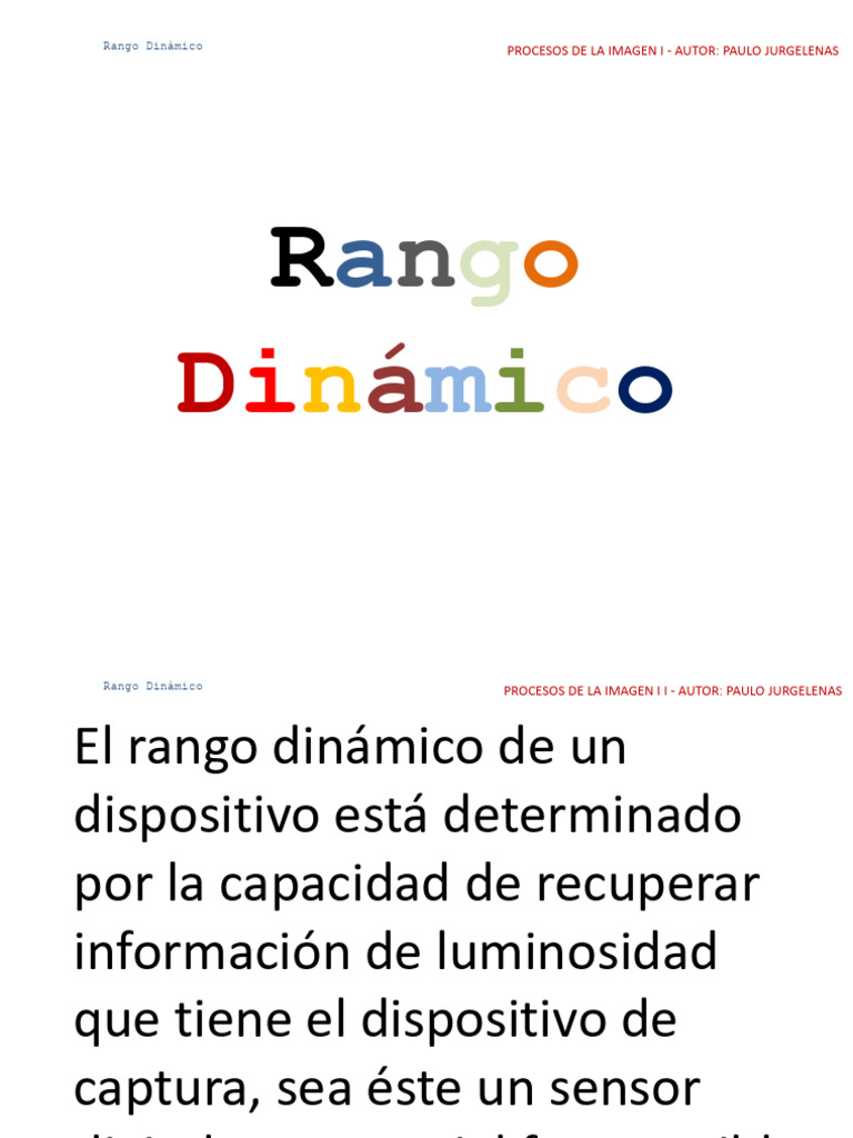 Rango Dinámico de Sensores Digitales | PDF | Píxel | Sensor