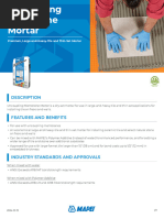 Tile Setting Methodology - Drypack | PDF | Concrete | Tile