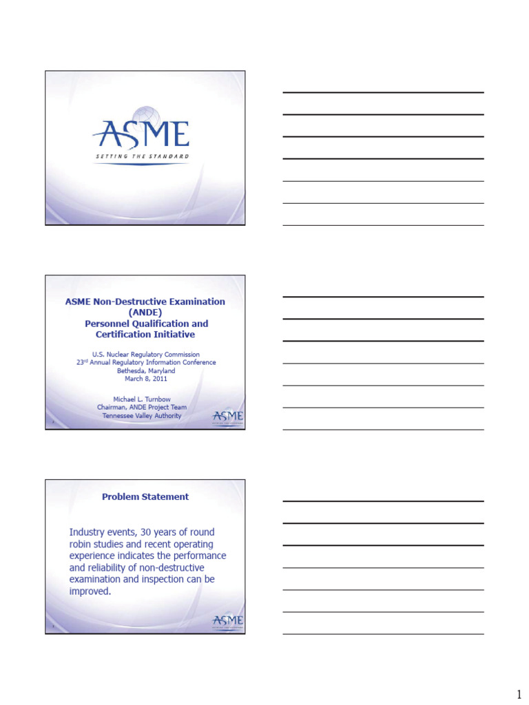 Asme Ande PP | PDF | Nondestructive Testing | Certification