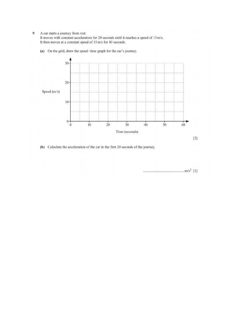 Kinematics Graph | PDF