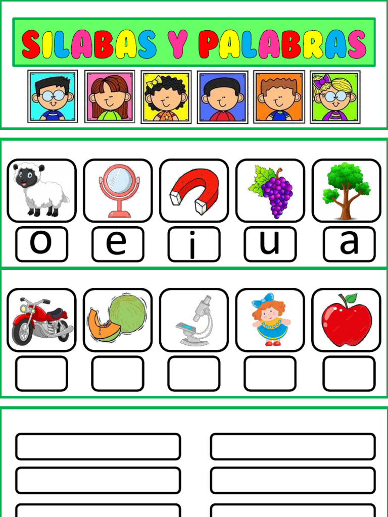 Cuaderno Sílabas y Palabras | PDF