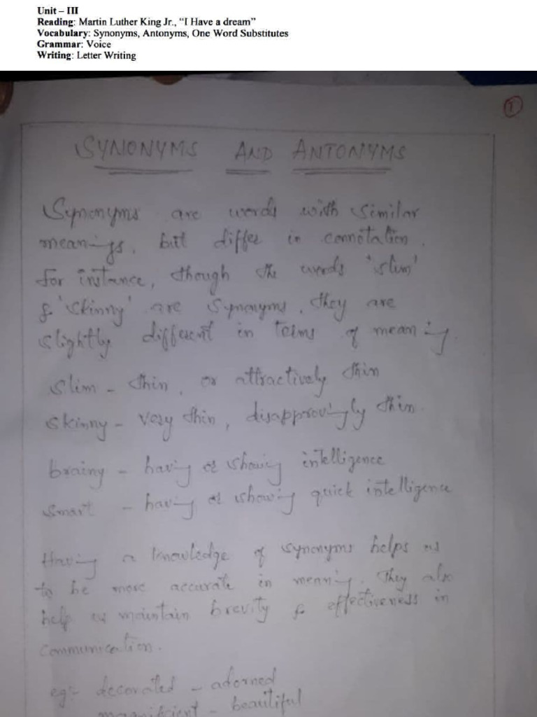 English Unit-3 | PDF