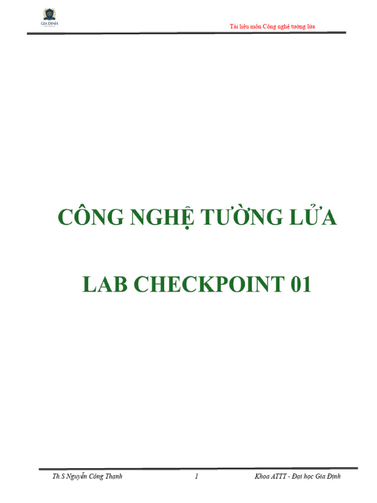 Lab01. StandandAlone | PDF