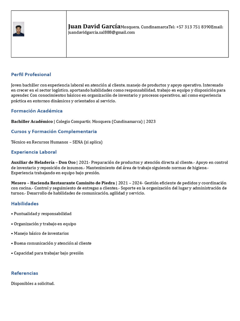 Hoja de Vida Act3.PDF 3 | PDF