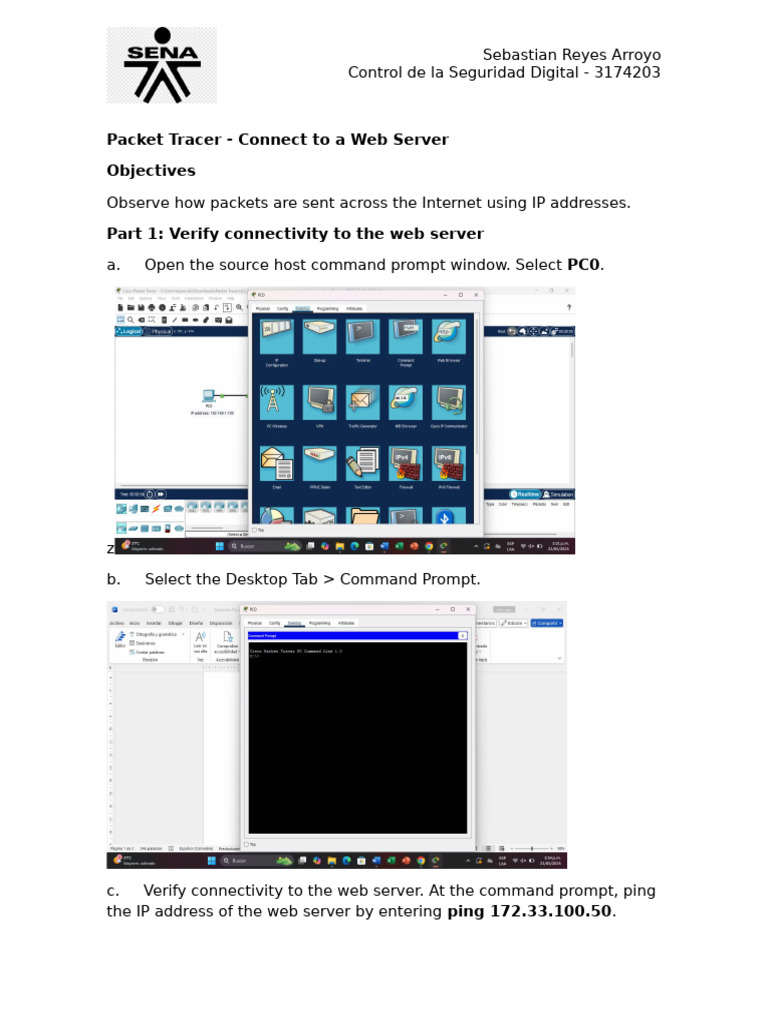 Web Server Connectivity Testing Guide | PDF