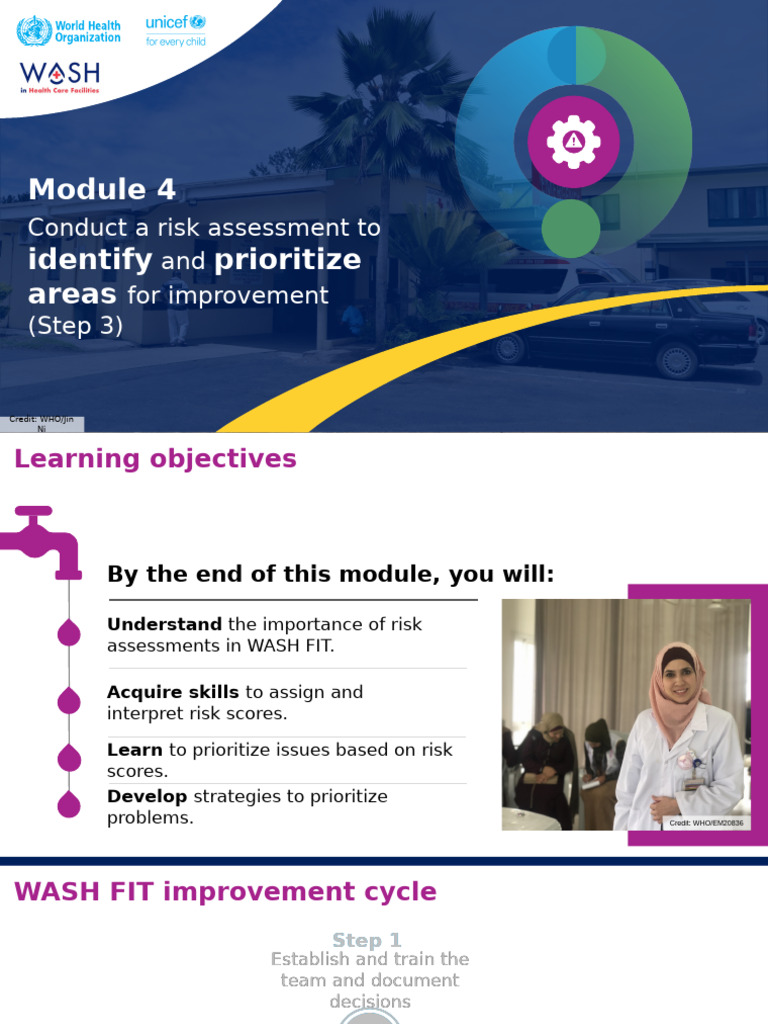 WHO OMS WASH FIT - Module-4 - Risk-Assessment | PDF | Risk | Risk Assessment