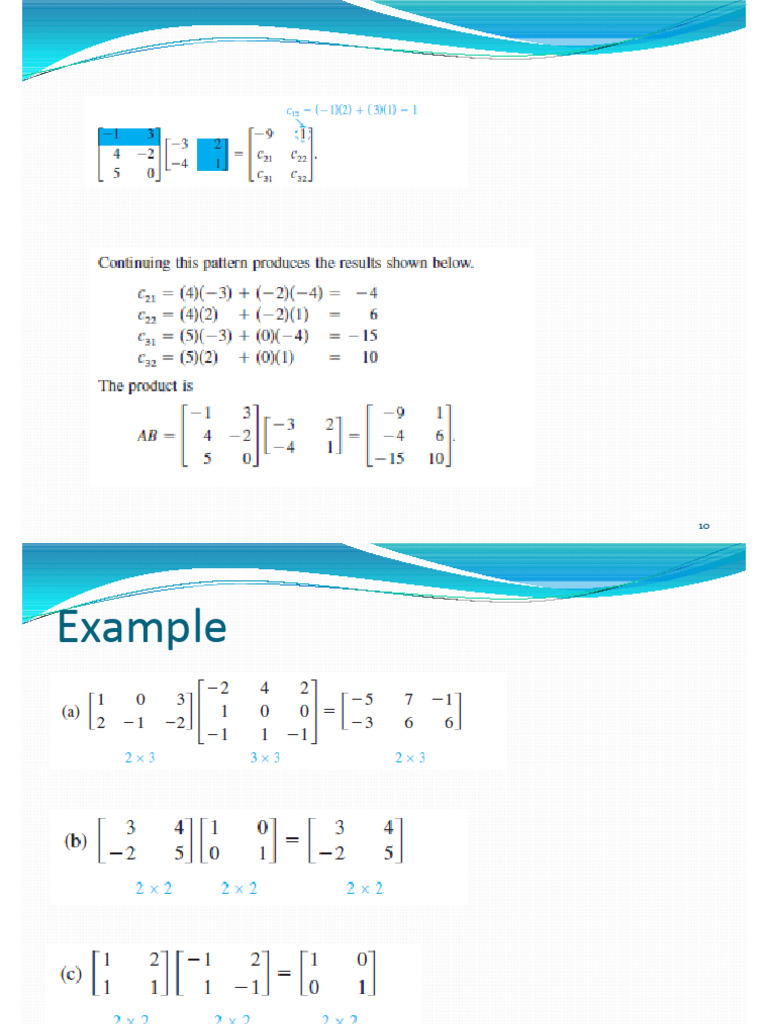 Lec2 - Matrices Algebra 5 | PDF