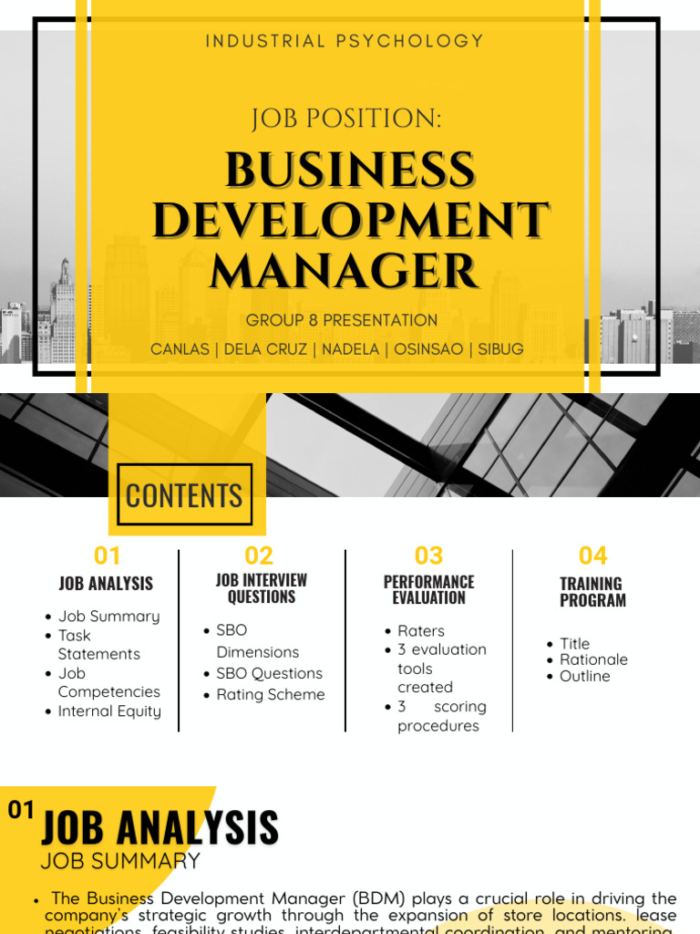 Presentation Business Development | PDF | Performance Appraisal | Leadership