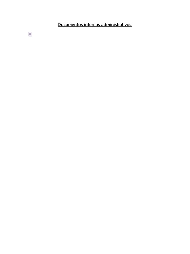 Documentos Internos Administrativos | PDF | Documento