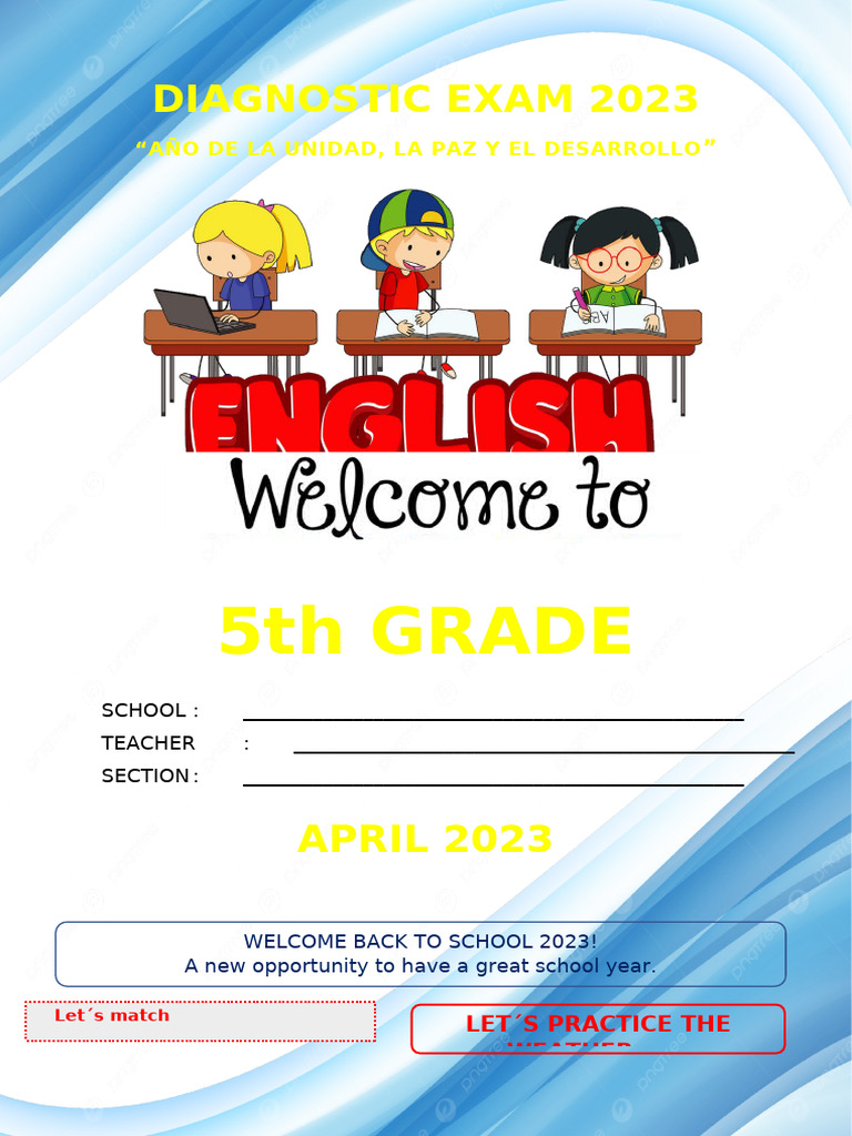 FICHA DE EVALUACION DIAGNOSTICA 5 grado (1) | PDF