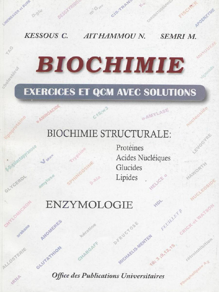 biochimie-exercices-et-qcm-avec-solutions_compress | PDF