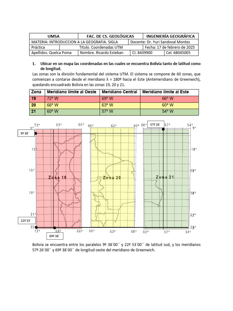 COORDENADAS UTM | PDF