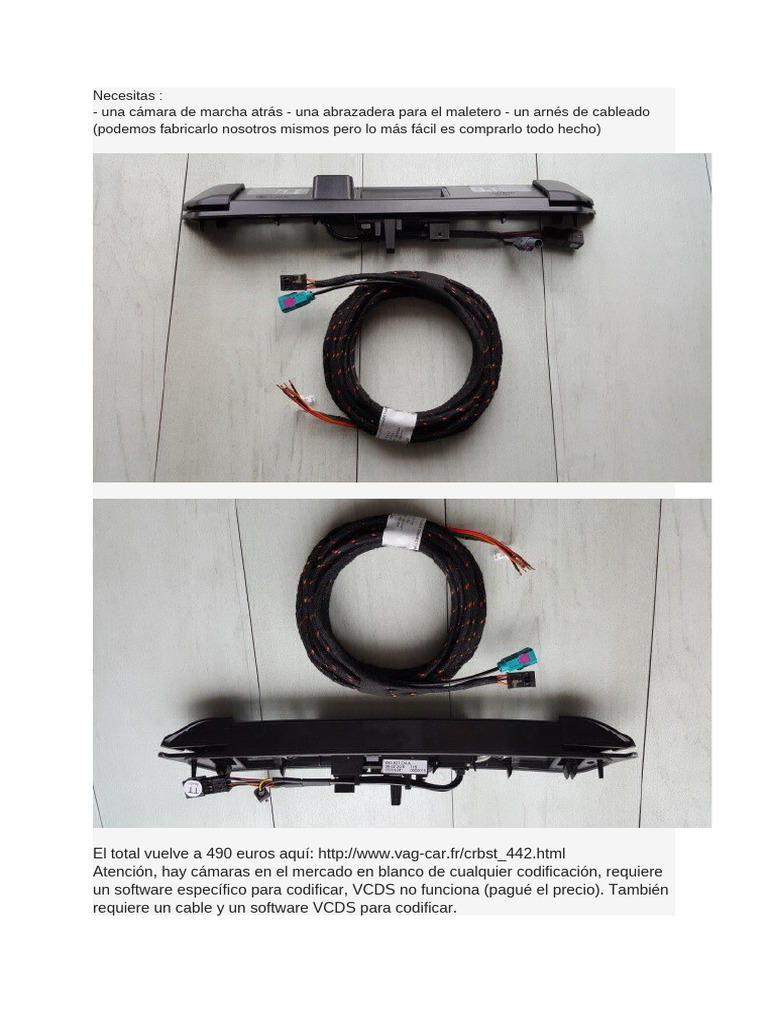 Rear Camera Retrofit Audi TTS 8S | PDF