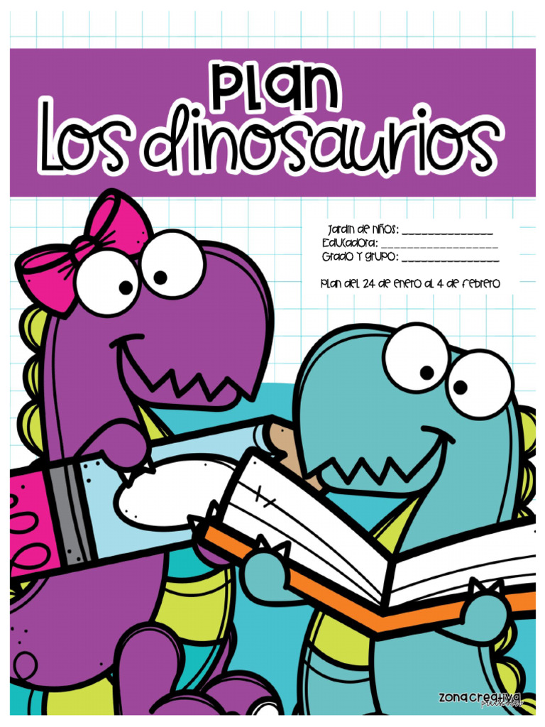 ZCP Plan dinosaurios | PDF | Dinosaurios | Educación de la primera infancia