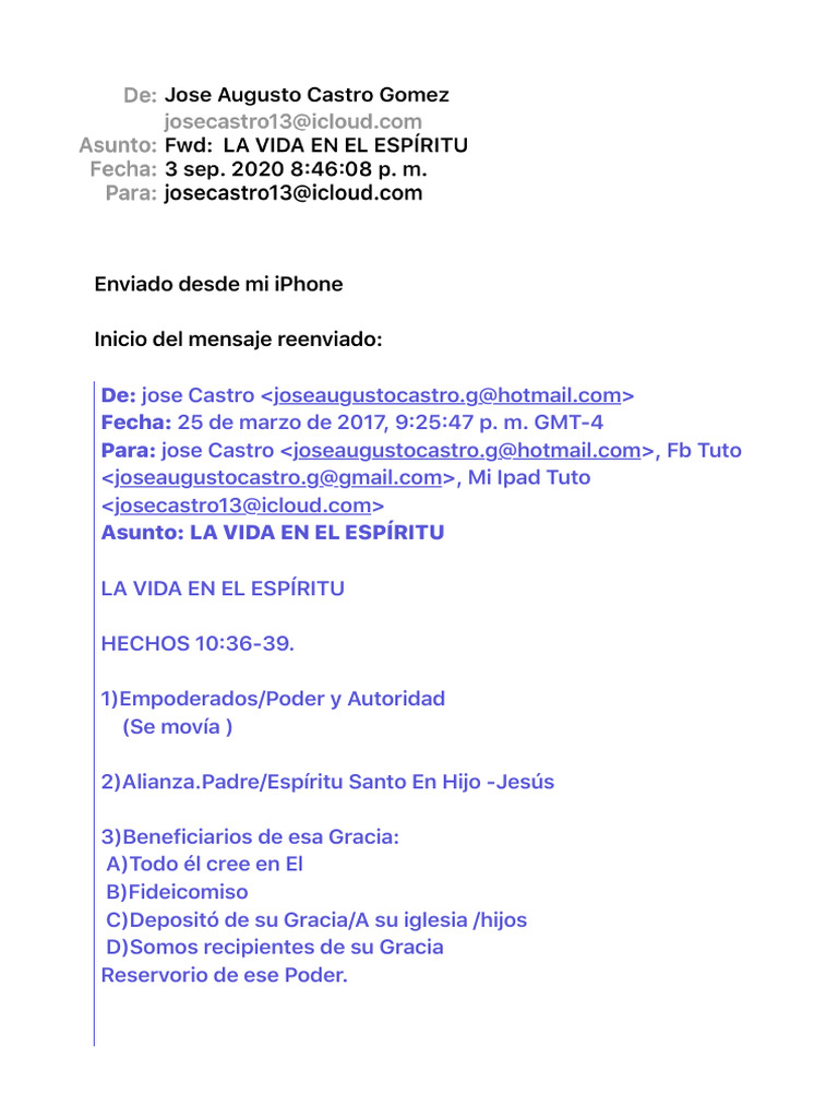 FWD LA VIDA EN EL ESPÍRITU | PDF