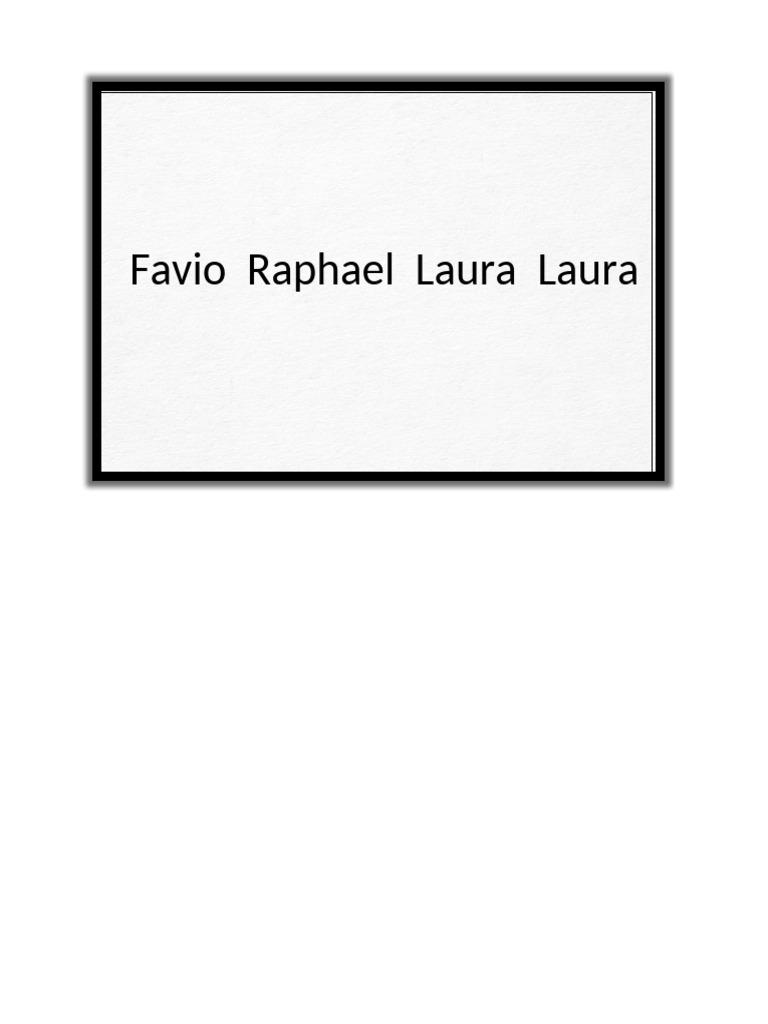 Favio Raphael Laura Laura | PDF