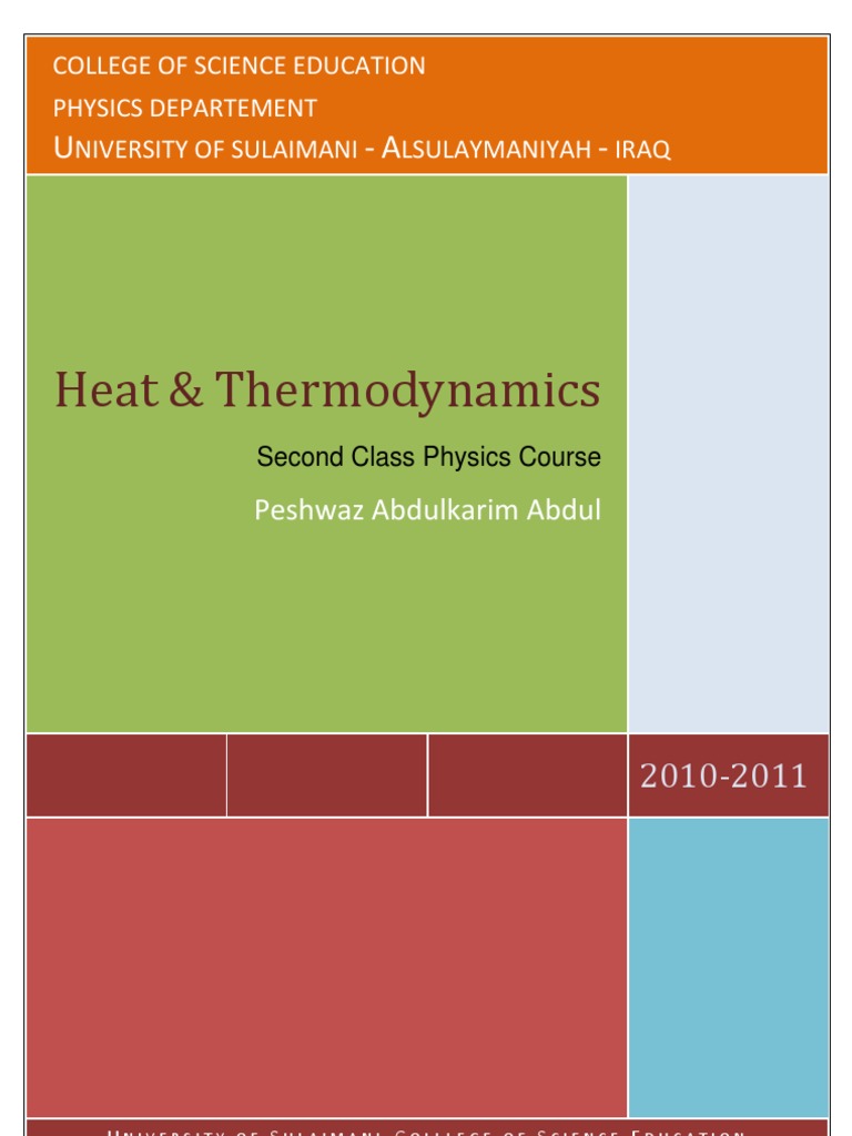 Course Book Thermodynamics | PDF | Heat | Temperature