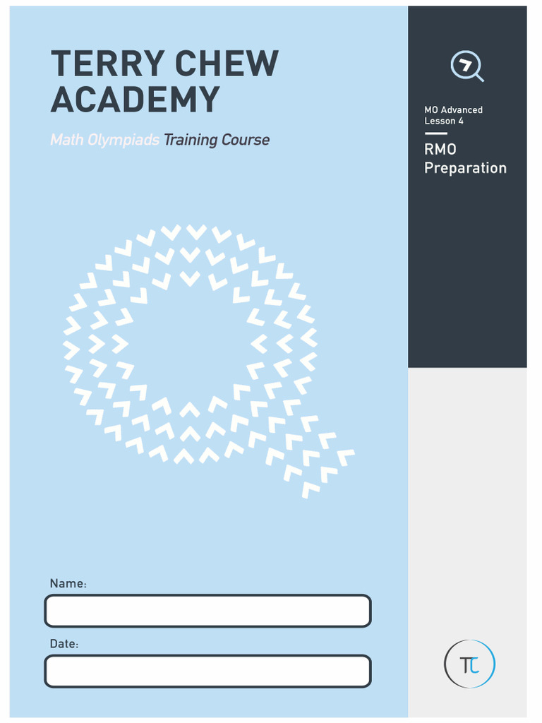 MOA L4 RMO Preparation I | PDF | Area | Elementary Mathematics