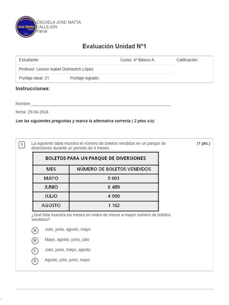 Prueba Unidad 1 | PDF | Moneda | Numismática