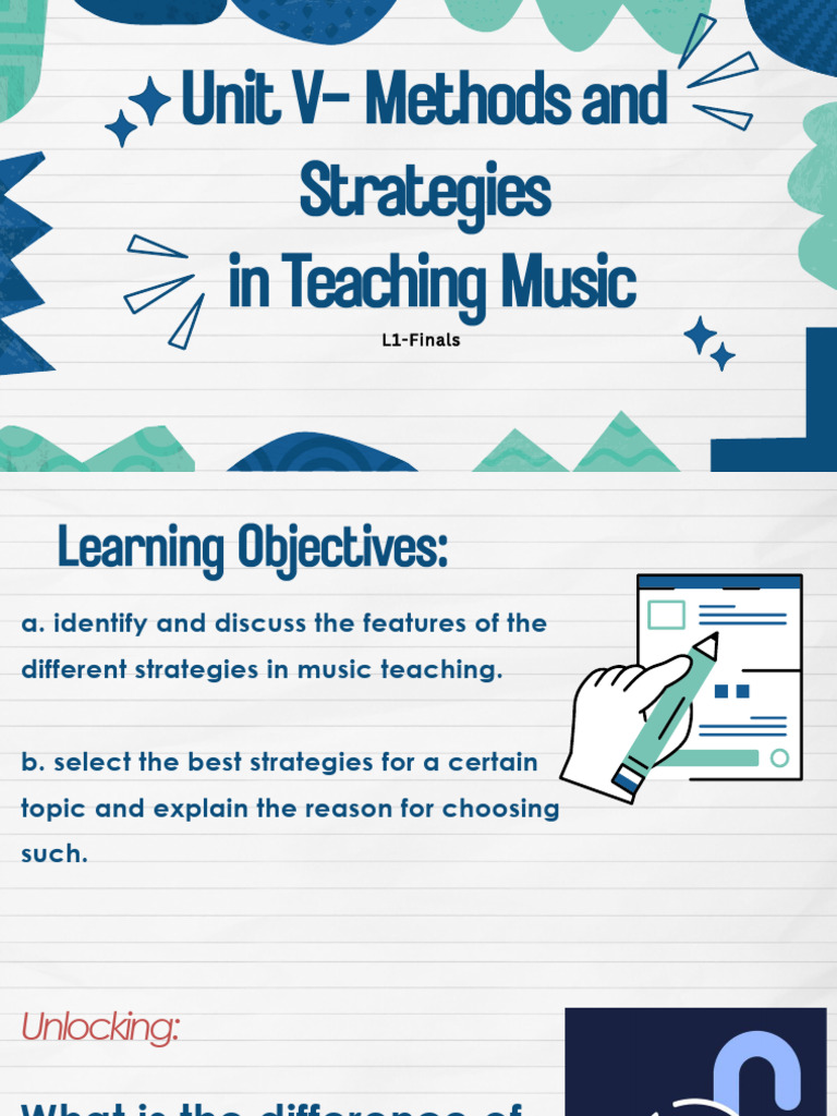 Nit V Methods and Strategies in Teaching Music L1 Finals | PDF ...