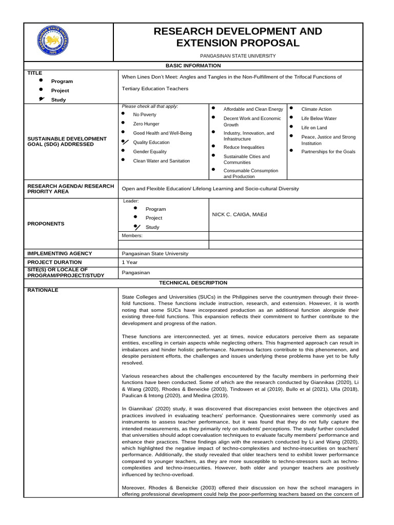 Template For Title Proposal | PDF | Qualitative Research | Methodology