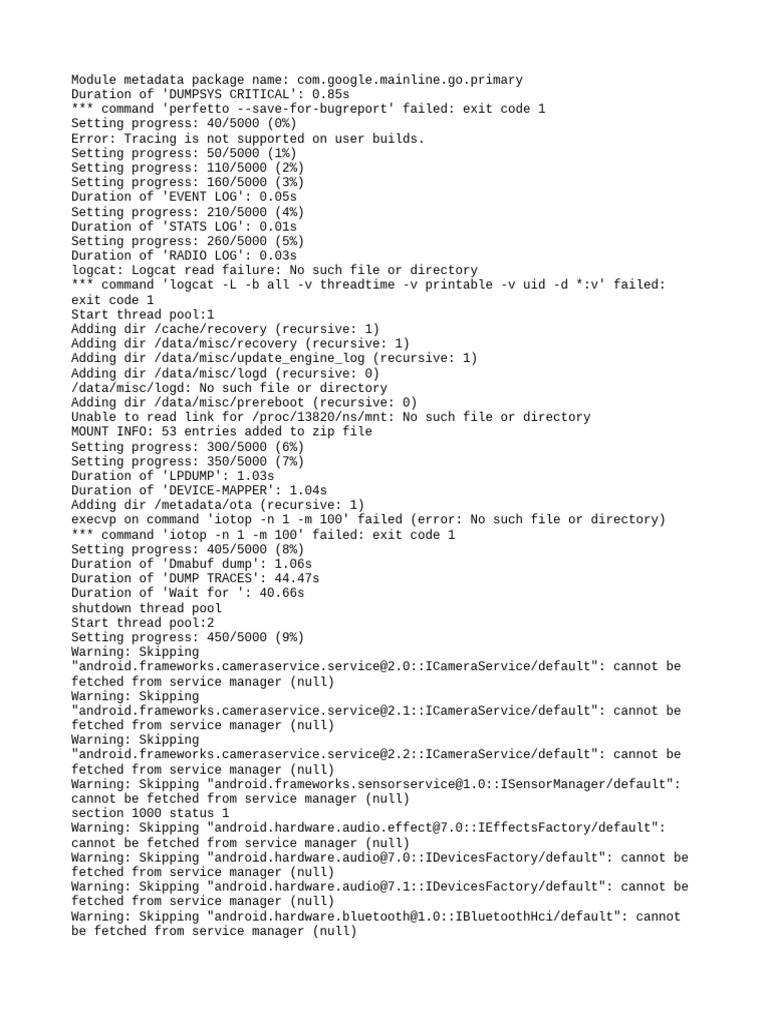 bugreport-BG6-OPPJ-TP1A.220624.014-2025-04-12-10-26-21-dumpstate_log-13743 | PDF | Computing ...