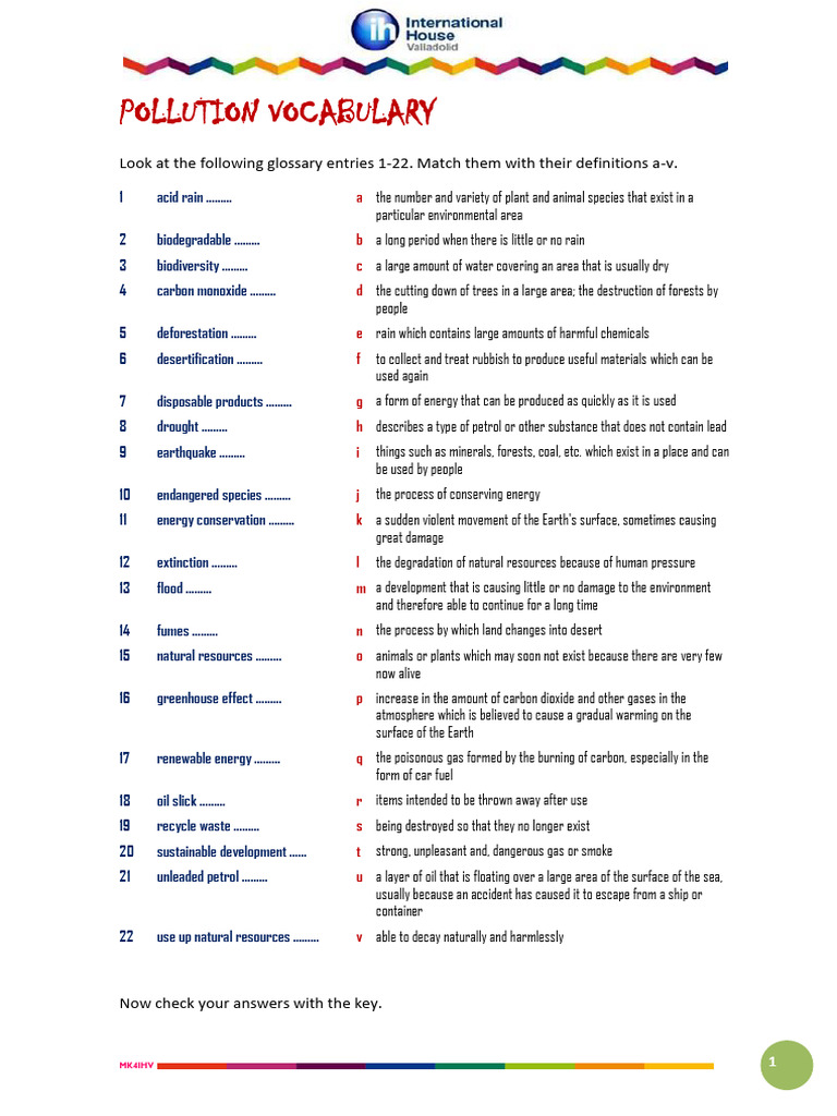 C1-Vocabulary-Reading-Pollution 2 | PDF | Pollution | Air Pollution