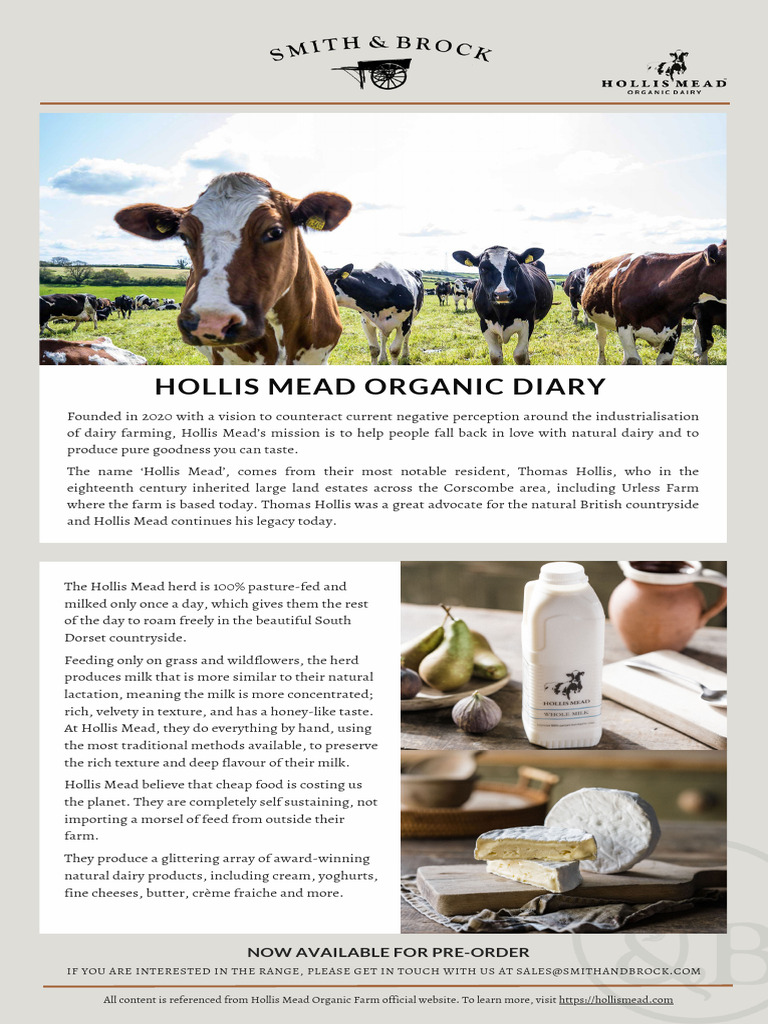 Smith & Brock - Hollis Mead Organic Farm | PDF