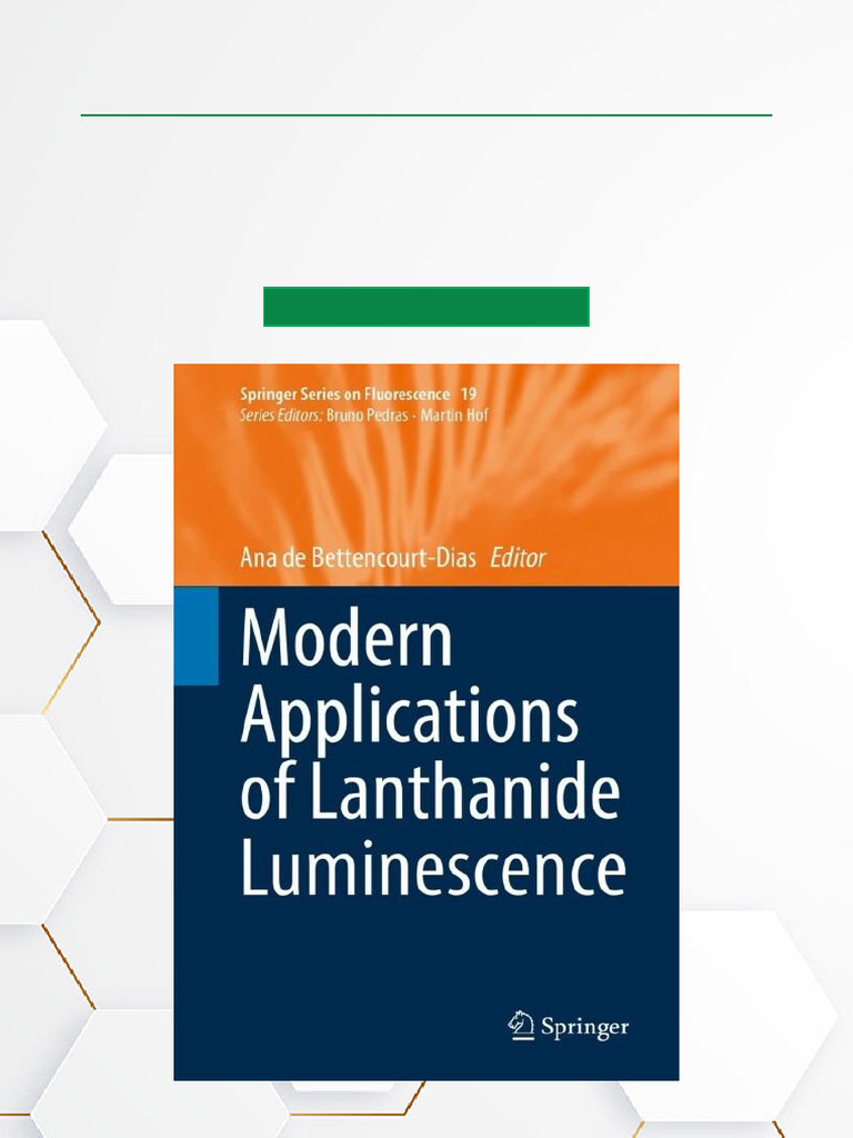 Modern Lanthanide Luminescence Applications | PDF | Photovoltaics ...