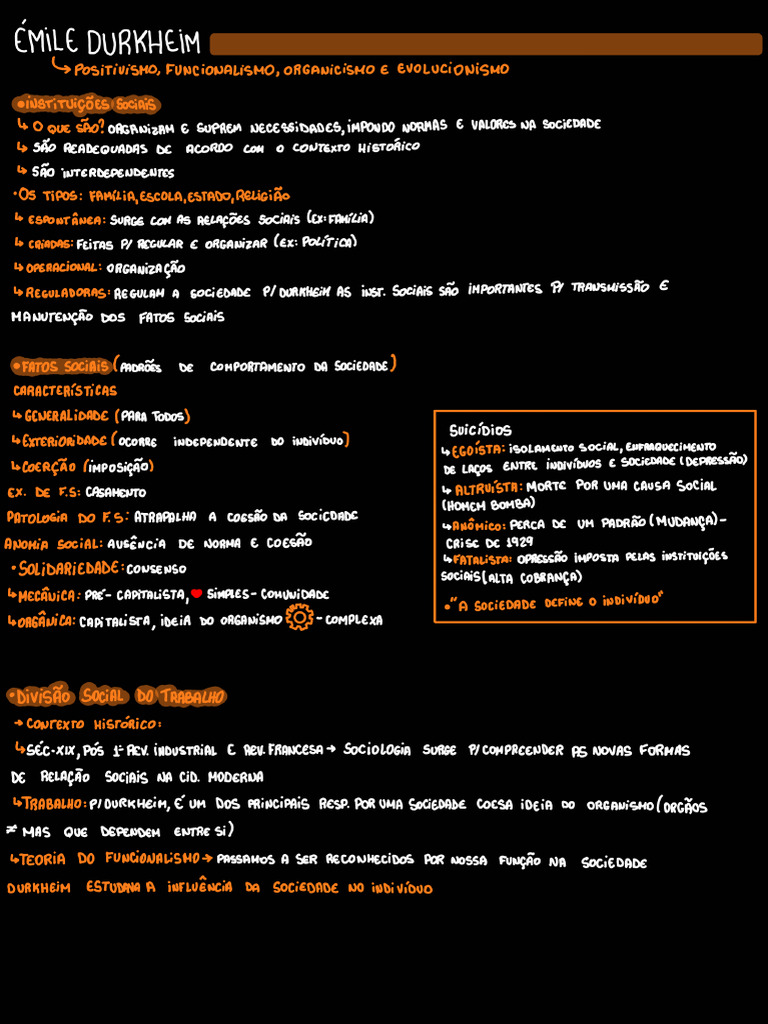 émile Durkheim Resumo Pdf