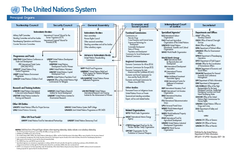 UN Organizational Structure Overview | PDF | United Nations ...